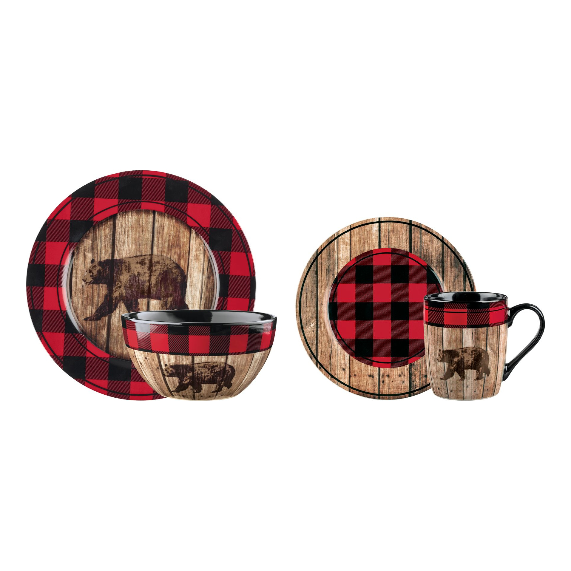 White River Lumberjack 16-Piece Dinnerware Set | BoondockGear.com